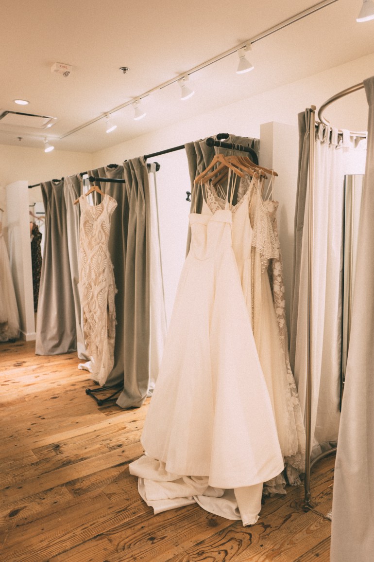 Wedding dress shopping at BHLDN – whereiskirstie